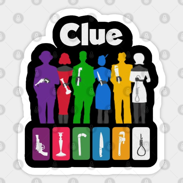 Clue Fanart Original Aesthetic Tribute 〶 - Clue Movie - Sticker | TeePublic