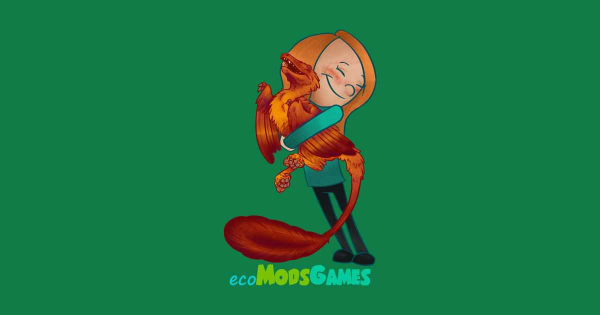 Hug a Raptor - Girl Edition - Ecomodsgames - T-Shirt | TeePublic
