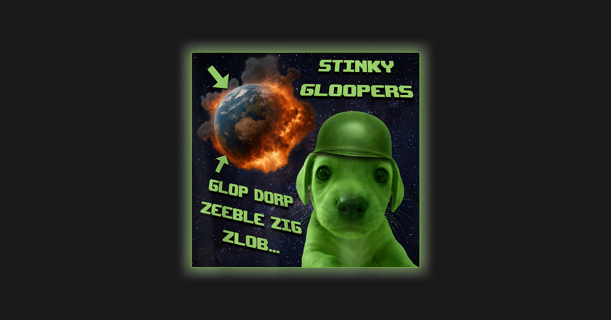 Glerp Glorp Funny Alien Dog Meme, Funny Brainrot, Dogs Lover - Glerp ...