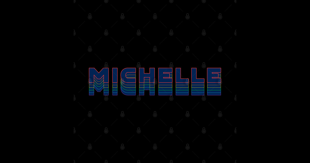 Michelle Rainbow Pattern - Michelle - Posters and Art Prints | TeePublic