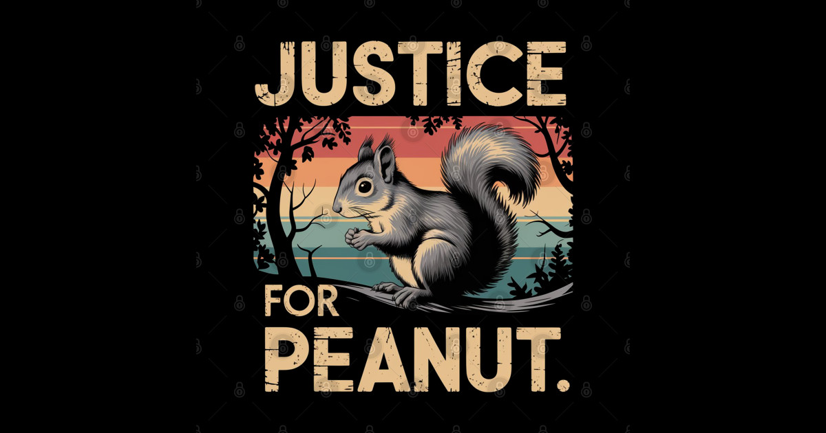 Justice For Peanut - Justice For Peanut - Sticker | TeePublic