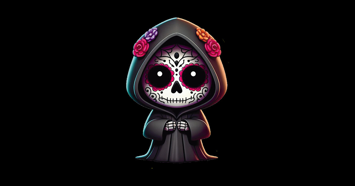 Sugar Skull Chibi Reaper - Even Grim Reapers Like to Party - Sugar ...