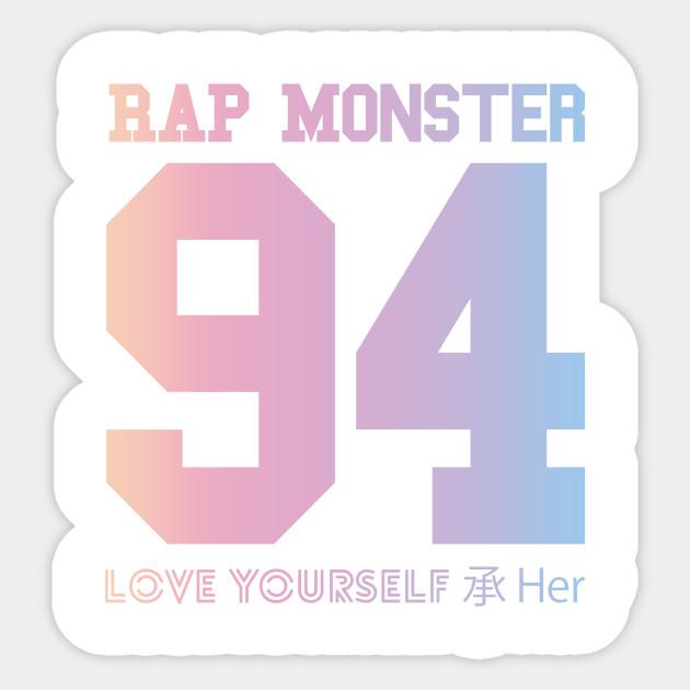 BTS (Bangtan Boys) LOVE YOURSELF 轉 'Her' RM 94 Jersey - Bts Rm 94 Love ...