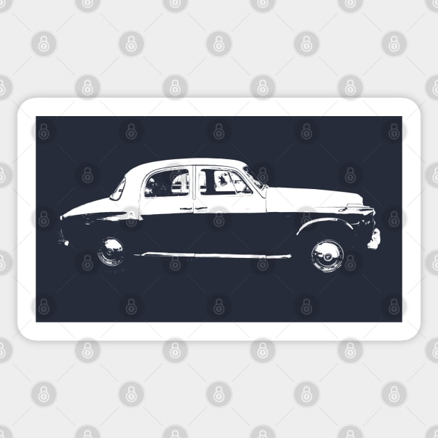 Rover P4 1950s British classic car side view - Rover - Sticker | TeePublic
