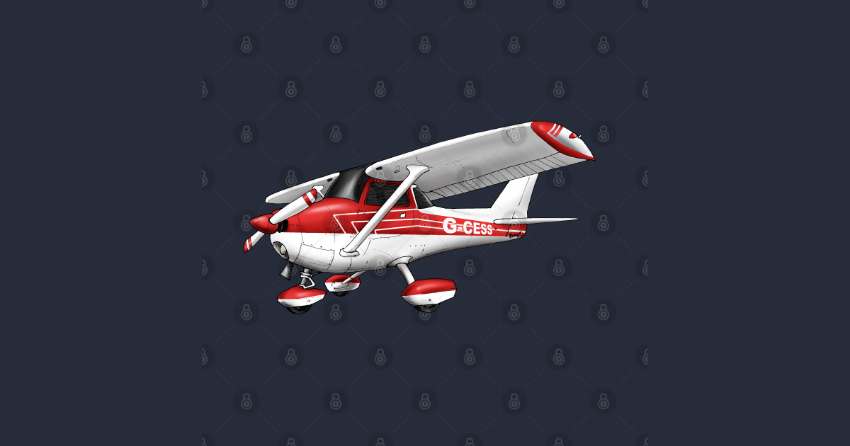 Cessna Cartoon Drawing - Cessna - T-Shirt | TeePublic