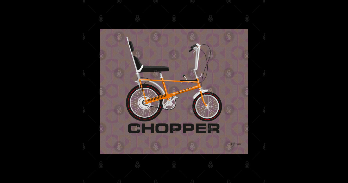 Raleigh Chopper MK1, Pumpkin Orange - Raleigh Chopper Mk1 - Sticker ...