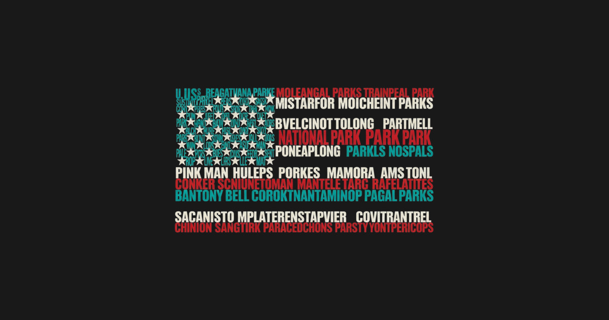 American Flag Made of Random Words: MISTARFOR MOICHEINT PARKS ...