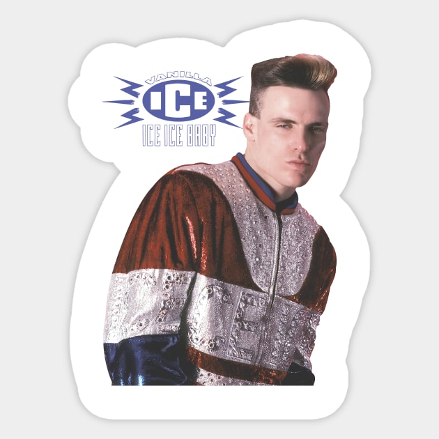 Vanilla Ice Photo and IIB Logo - Vanilla Ice - Sticker | TeePublic