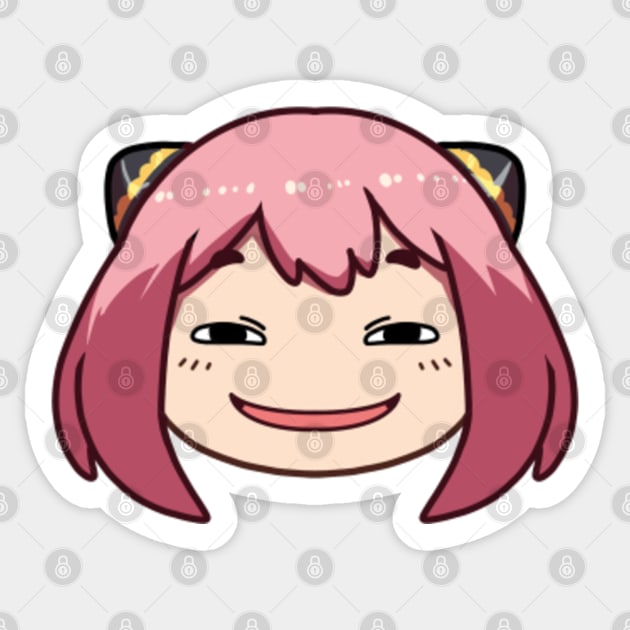 Anya Smug Face - Anya - Sticker | TeePublic