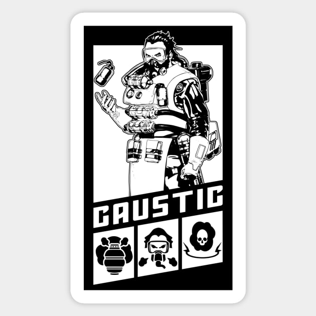 Caustic - Apex Legends - Sticker | TeePublic