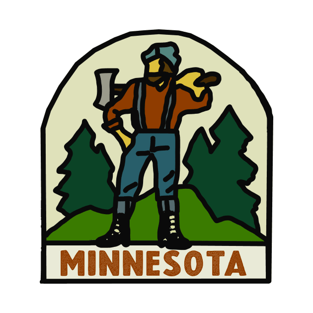 Minnesota Bunyan Decal - Minnesota - T-Shirt | TeePublic