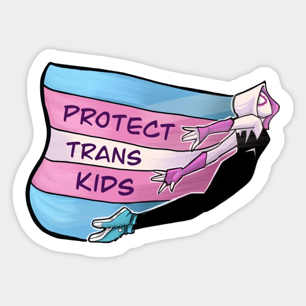 Protect Trans Kids - Karen Hallion - Sticker | TeePublic