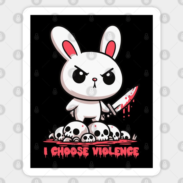 I Choose Violence - I Choose Violence - Sticker | TeePublic