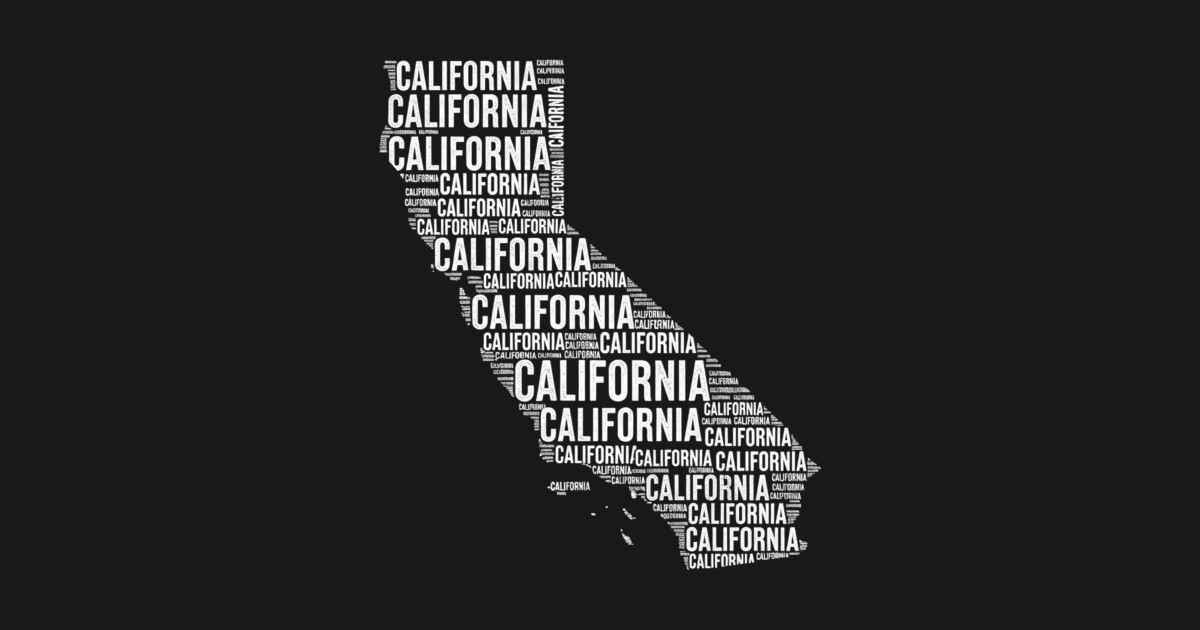 California State Word Cloud - California State Word Cloud - T-Shirt ...