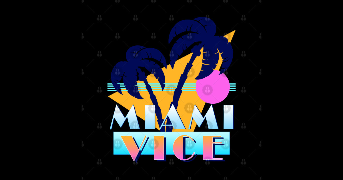 Miami Vice - 90s Design - Miami Vice - Posters and Art Prints | TeePublic
