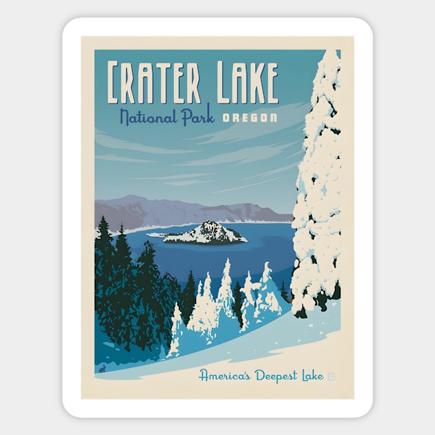 Crater Lake National Park - Crater Lake - Sticker | TeePublic