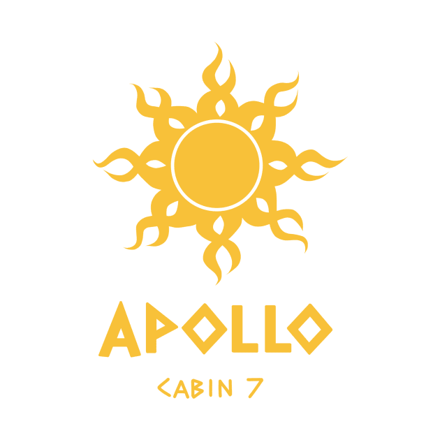Apollo symbol cabin 7 - Percy Jackson - T-Shirt | TeePublic