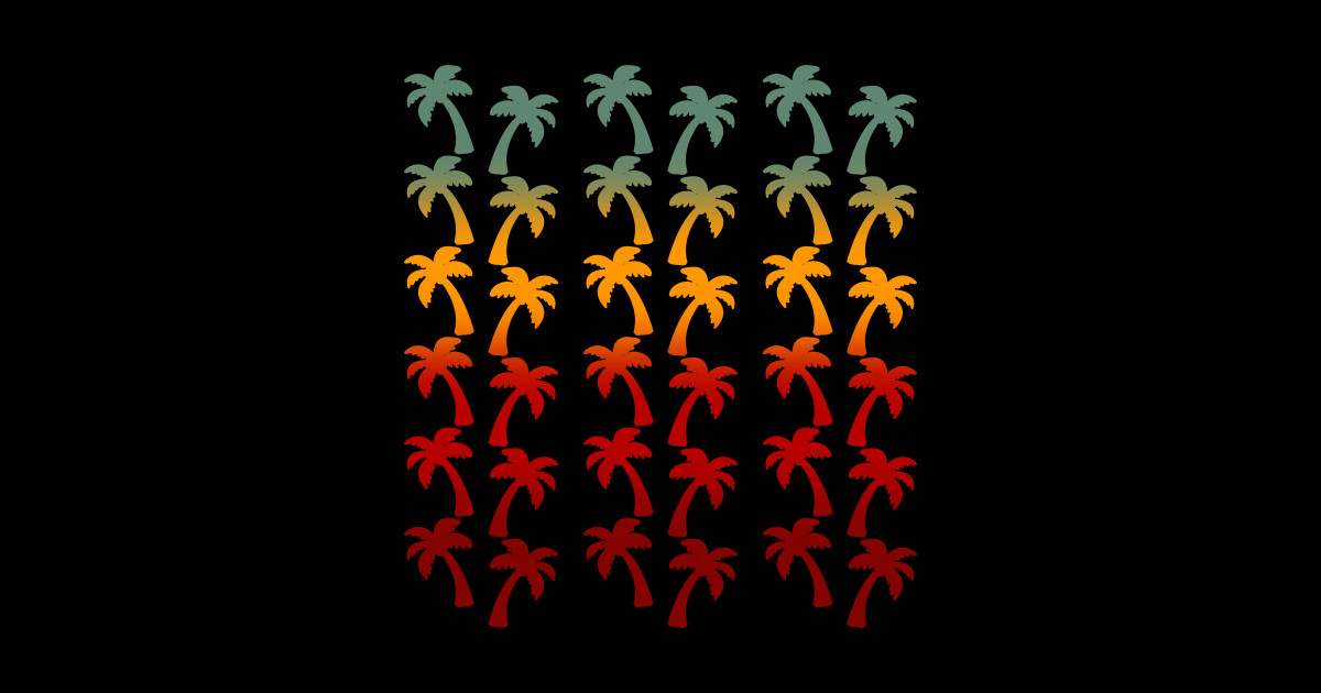 palm tree pattern colorul background - Palm Tree - Posters and Art ...