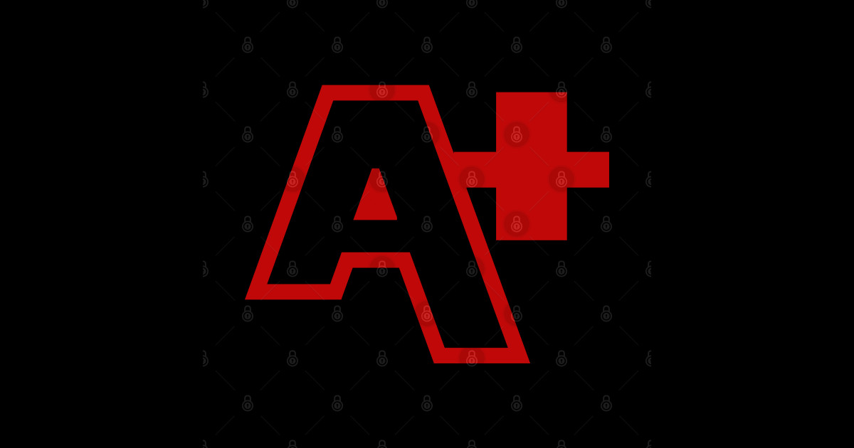 A plus red - A Plus - Sticker | TeePublic
