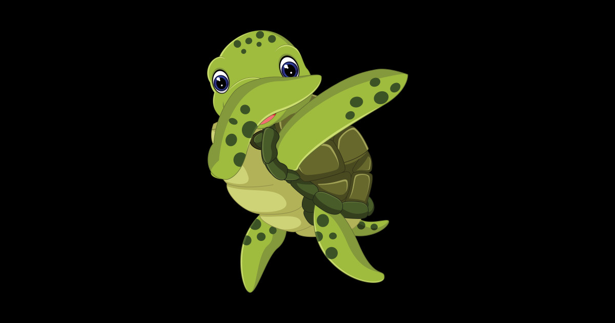'Dabbing Sea Turtle' Funny Dabbing Animal Gift - Turtle - Sticker ...