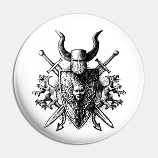 Heraldry Coat Of Arms Pins and Buttons for Sale | TeePublic
