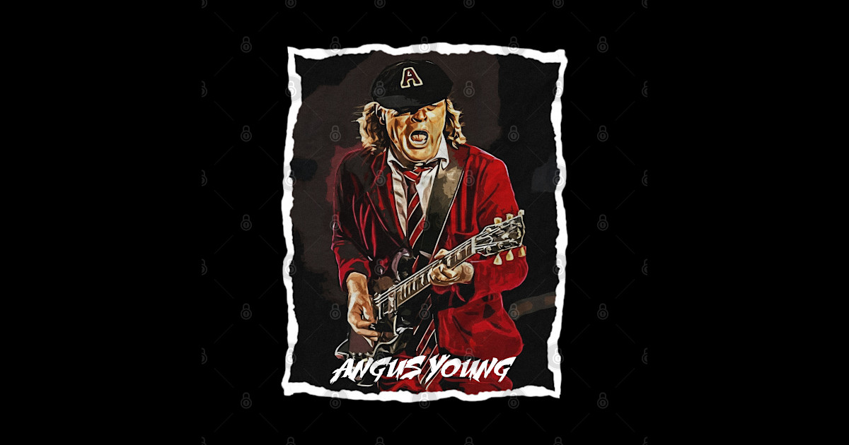 angus young - Angus Young - Sticker | TeePublic