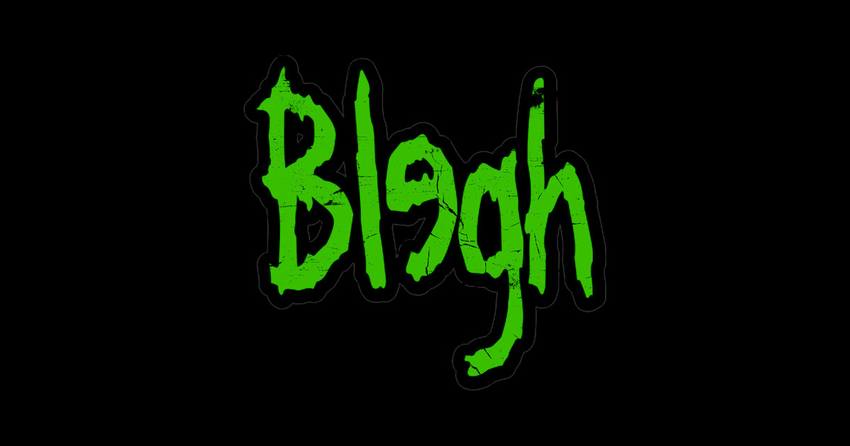 Nu-Metal Blegh Band Logo Parody - Blegh - Sticker | TeePublic