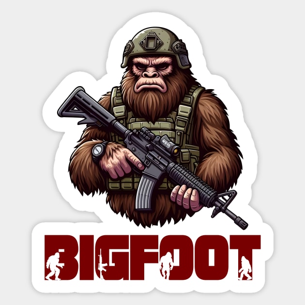 Tactical Bigfoot - Bigfoot - Sticker | TeePublic