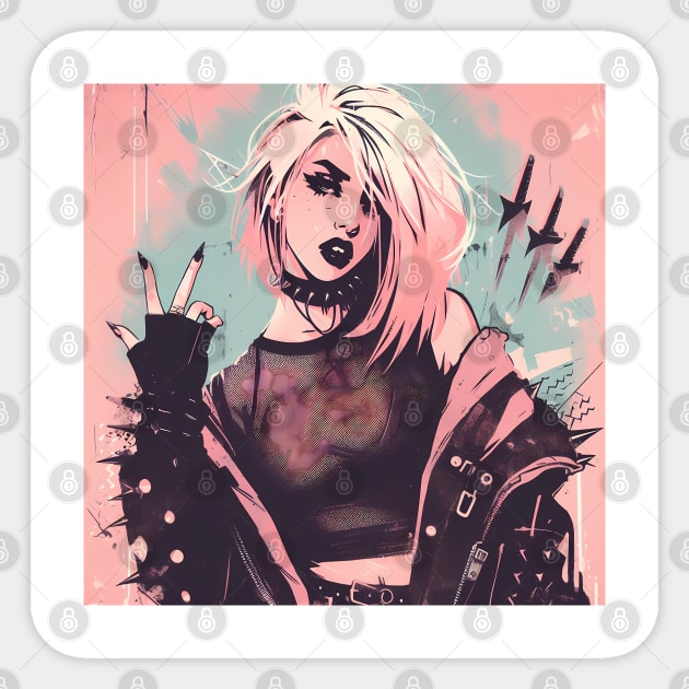 Edgy Pastel Aesthetic - Edgy Pastel Aesthetic - Sticker | TeePublic
