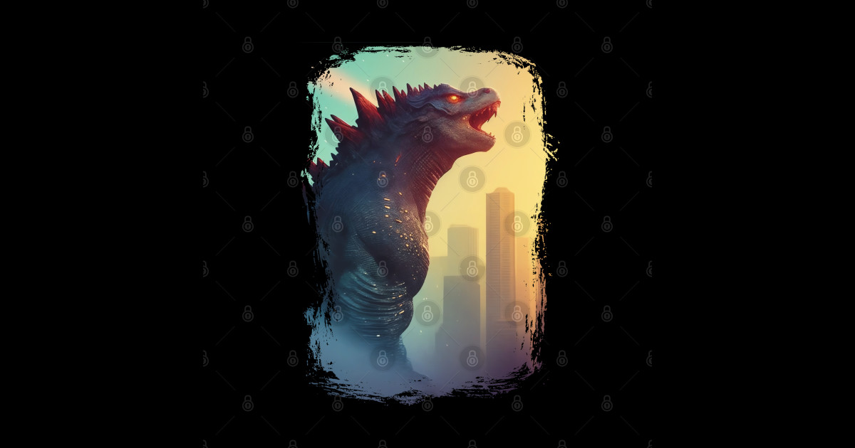 Godzilla predator - Godzilla - Sticker | TeePublic