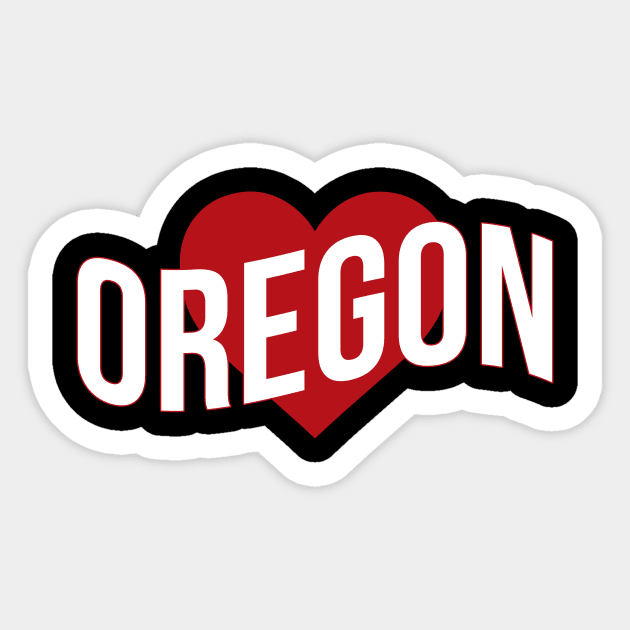 Oregon Love - Oregon - Sticker | TeePublic