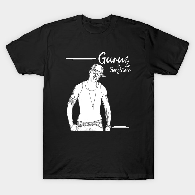 Guru of Gang Starr - Guru - T-Shirt | TeePublic