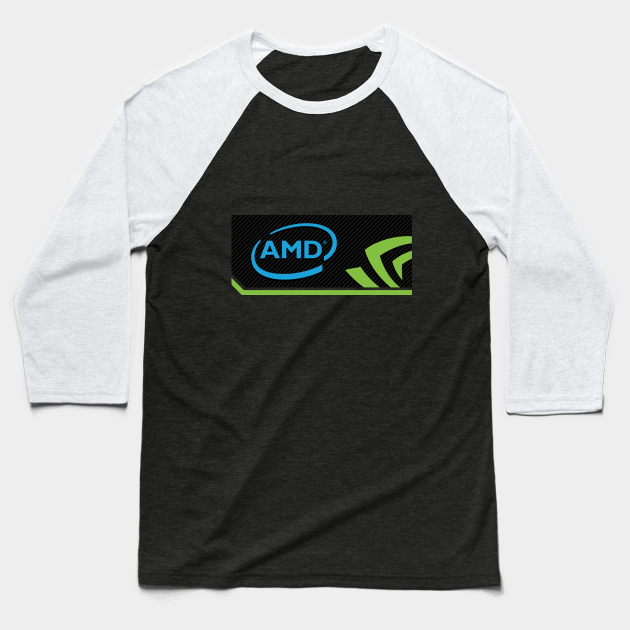 AMD? Intel? Nvidia? - Cpu - Baseball T-Shirt | TeePublic