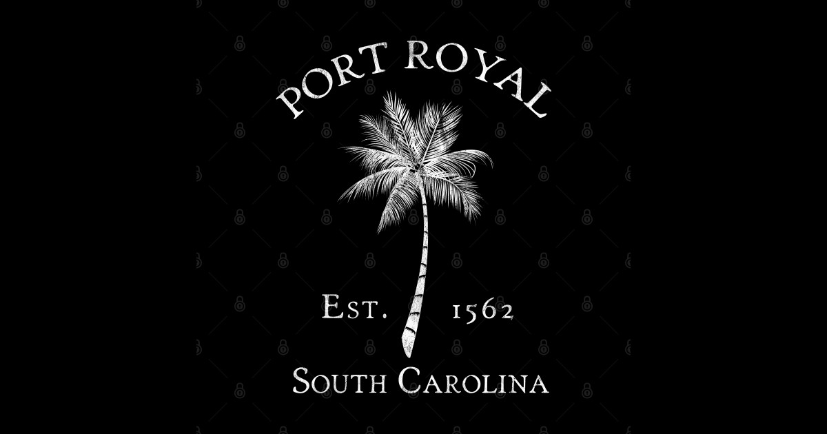 Port Royal South Carolina SC Palmetto Old Style - Port Royal - Sticker ...