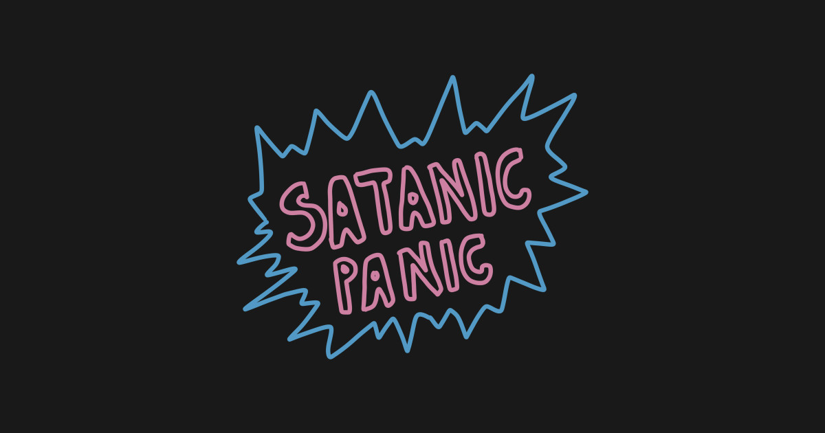 Satanic panic neon - Satanic - T-Shirt | TeePublic
