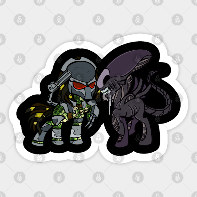 My Little Xenomorph vs Predator - Alien - Sticker | TeePublic