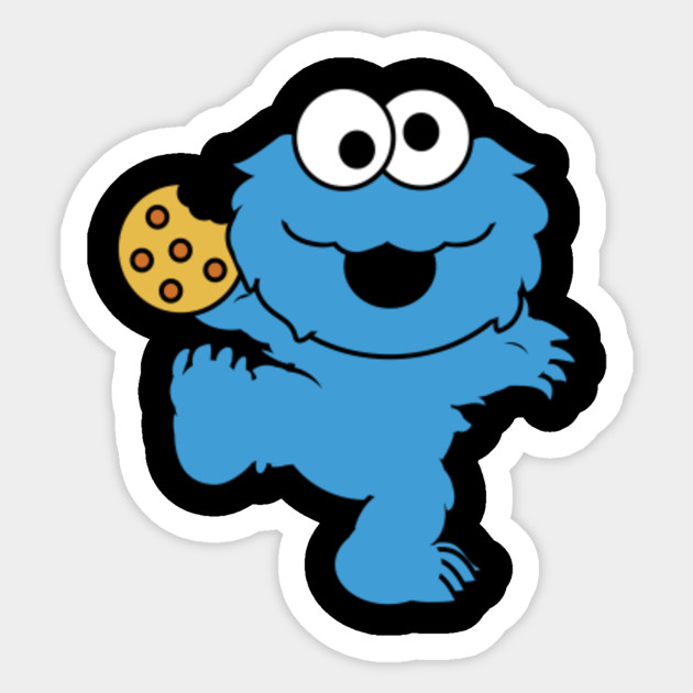 cookie monster - Anime - Sticker | TeePublic