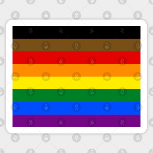 Philadelphia Pride flag - Philly Pride Flag - Sticker | TeePublic