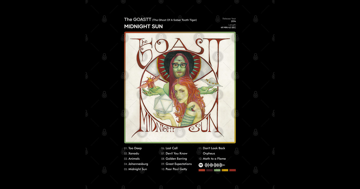 The GOASTT - Midnight Sun Tracklist Album - The Goastt - Posters and ...