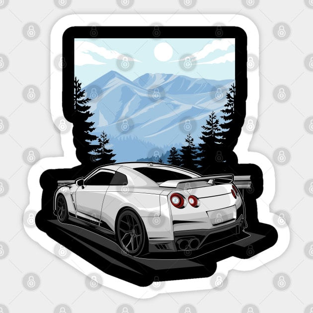 Nissan GTR R35 - Nissan Gtr R35 - Sticker | TeePublic
