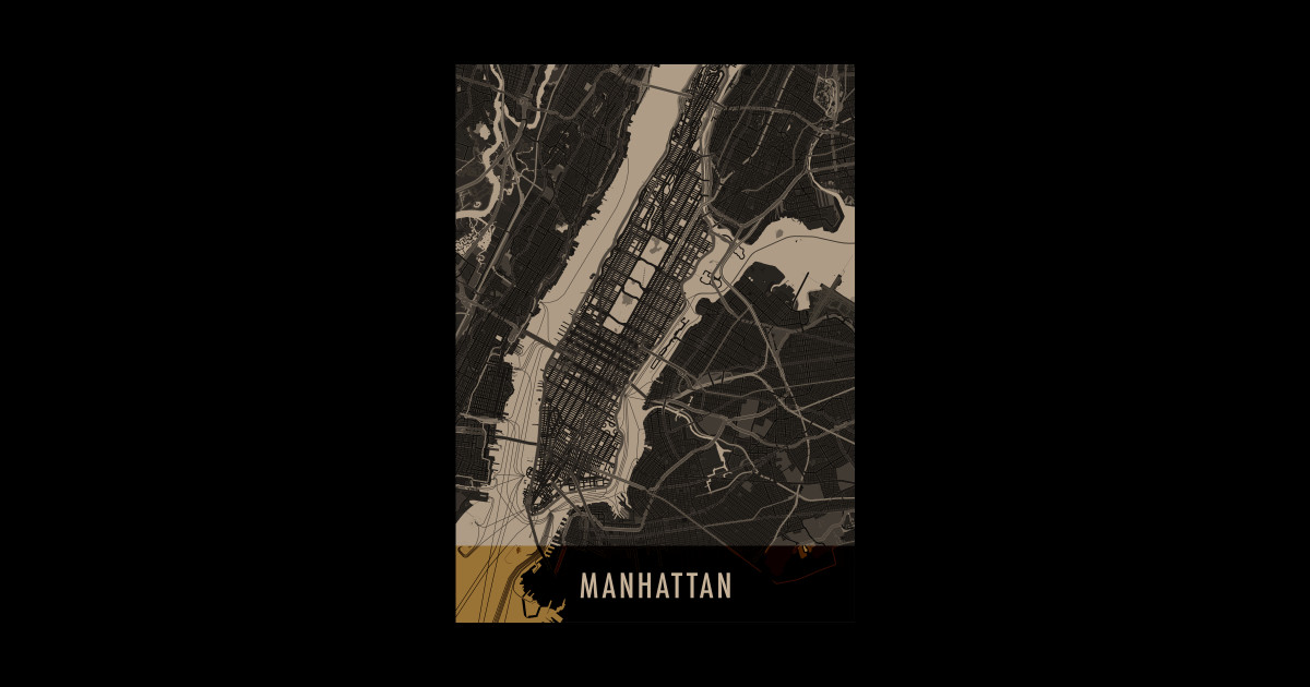 high resolution manhattan map - Map - Posters and Art Prints | TeePublic