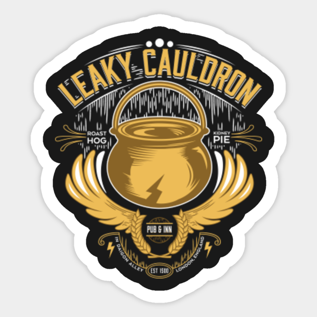 Leaky Cauldron - Harry Potter - Sticker | TeePublic