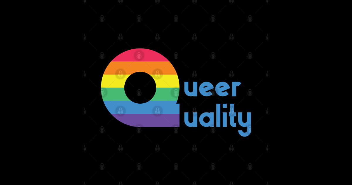 Queer Quality Logo - Queer - Sticker | TeePublic