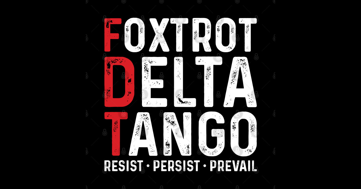 Foxtrot Delta Tango - Foxtrot Delta Tango - Sticker | TeePublic
