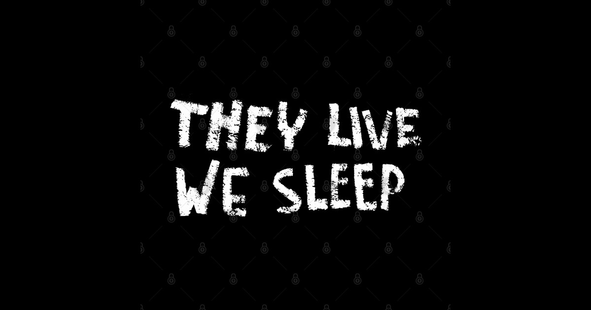 They Live Cult Movie Design - They Live - Sticker | TeePublic