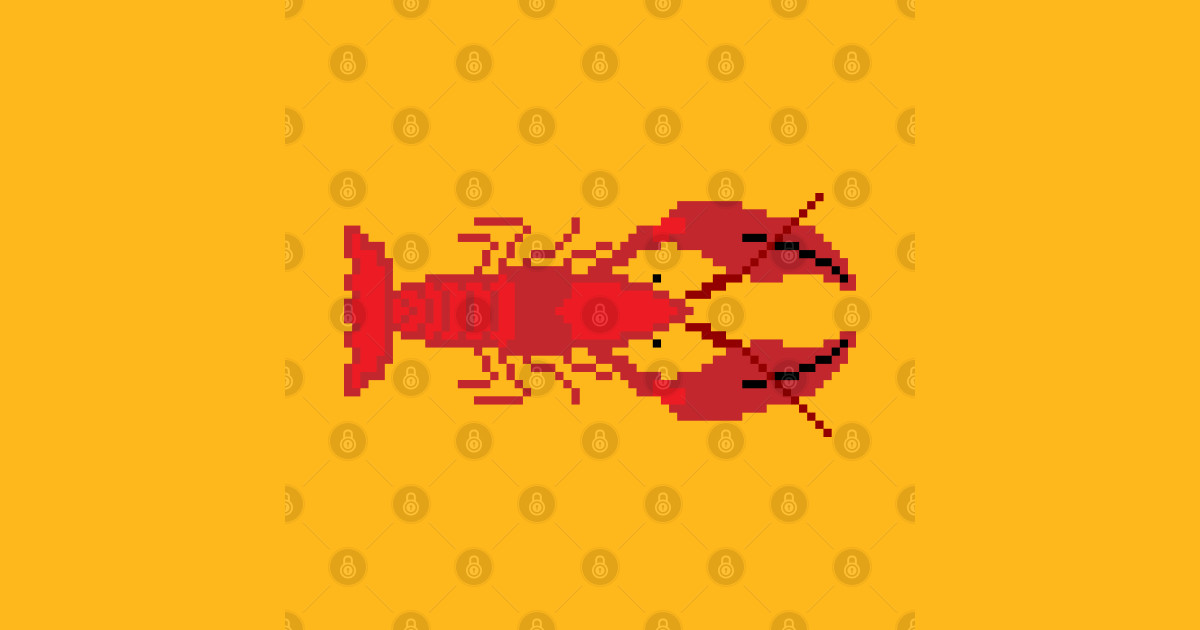 8-bit Crawfish - Crawfish - T-Shirt | TeePublic