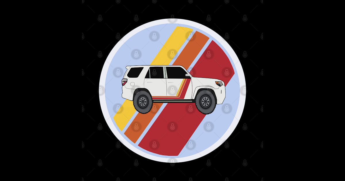 Heritage Stripes 4runner - 4runner - Posters and Art Prints | TeePublic