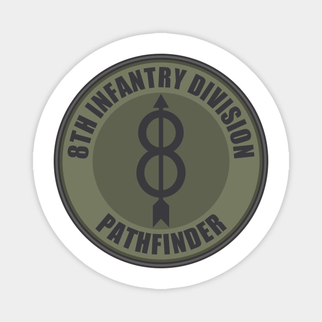8th Infantry Division (subdued) - Us Army 8th Infantry - Magnet | TeePublic