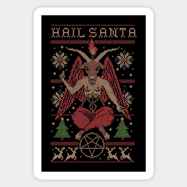 Hail Santa - Christmas - Sticker | TeePublic