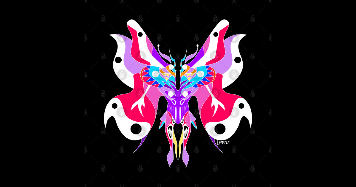 the cryptid moth ecopop monster art - Cryptid - Sticker | TeePublic